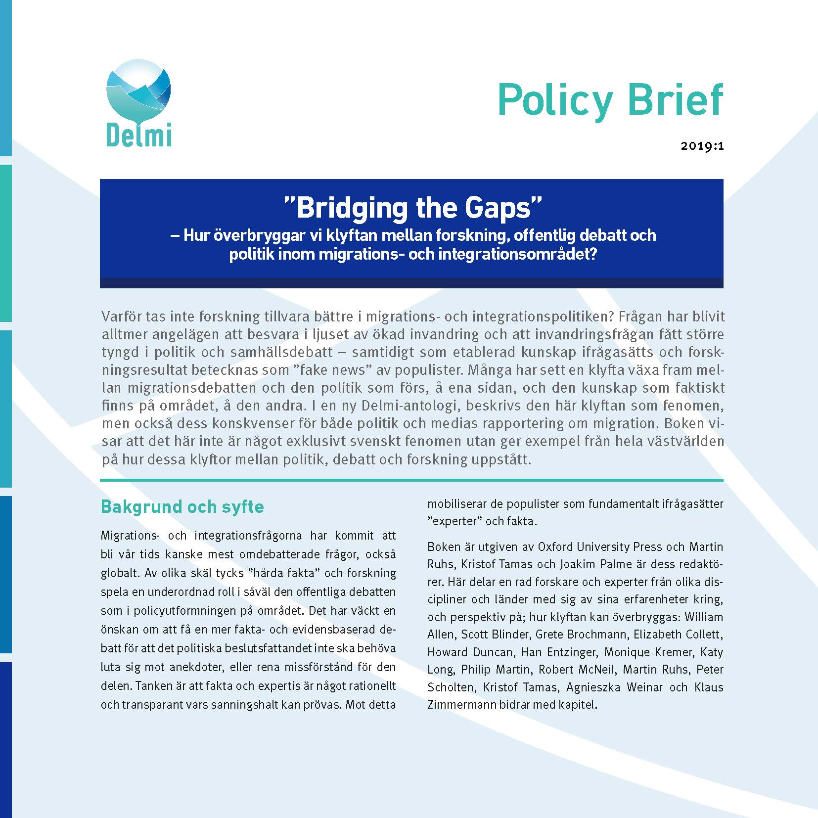 Bridging the Gaps - Delmi